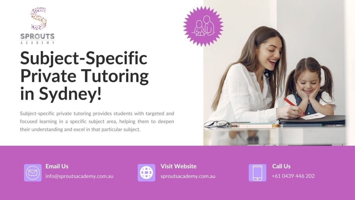 Subject-Specific Private Tutoring in Sydney